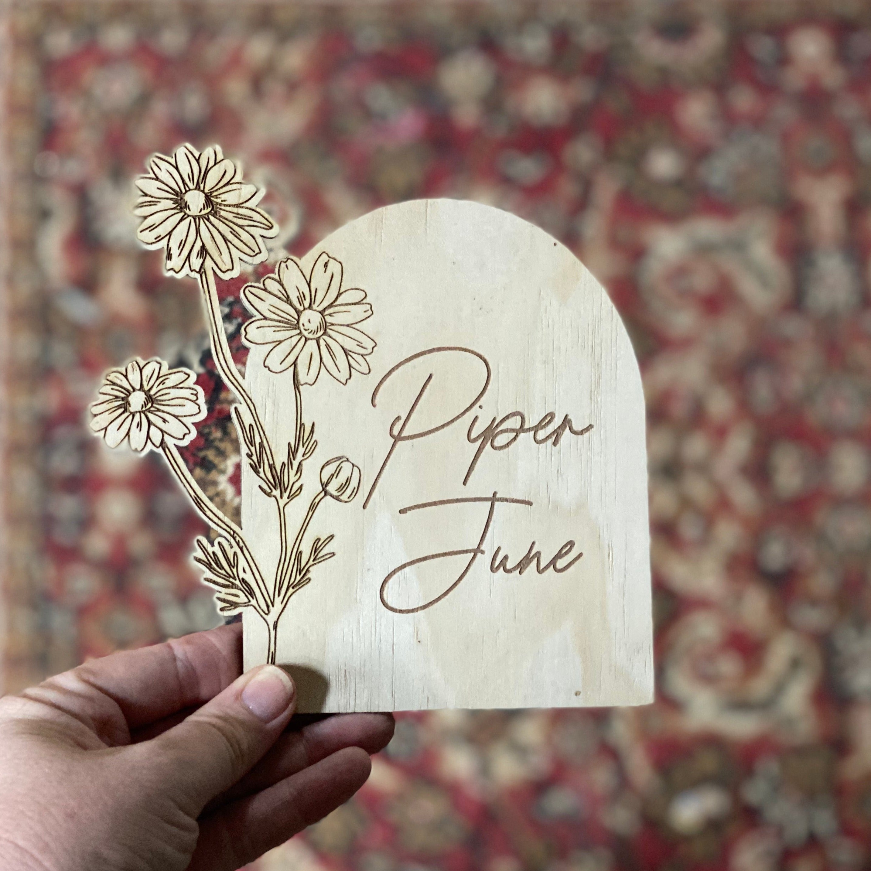 Wildflower Arch Name Plaque – Zilvi